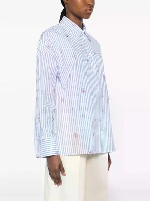 PENNYBLACK Embroidered Striped Shirt