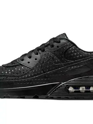 Nike Max 90 Premium Lace-up Sneakers - Black
