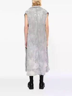 JULIUS Distressed Sleeveless Coat