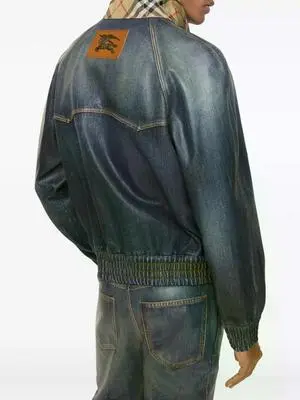 Burberry Coated Denim Jacket - Blue