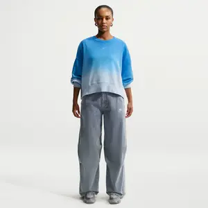 Nike Sportswear Phoenix Fleece Oversized Crew-neck Sweatshirt - Blue