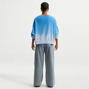 Nike Sportswear Phoenix Fleece Oversized Crew-neck Sweatshirt - Blue