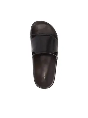 THE ROW Leather Sandals - Black