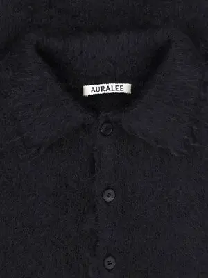 Auralee Mohair Polo - Black