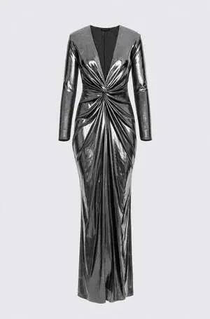ROSERRY Mallorca Jersey Maxi Dress - Silver
