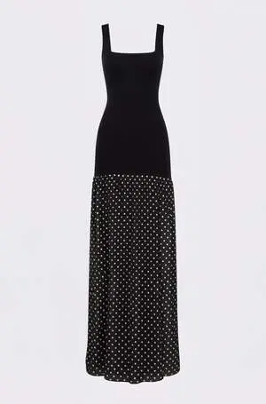 ROSERRY London Dots Maxi Dress - Black