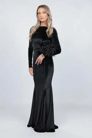 ROSERRY Velvet Maxi Dress