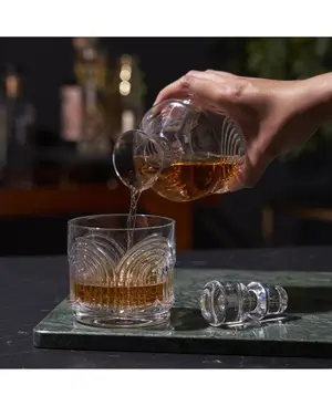 VISKI Deco Beau 3-piece Crystal Stacking Decanter