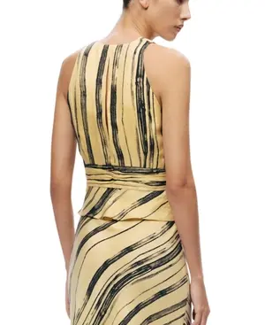 NOCTURNE Printed Sleeveless Blouse