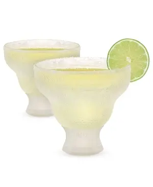 HOST Glass Freeze Margarita Cooling Cup, Set Of 2 - Clear