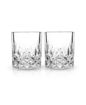 VISKI Admiral Crystal Rocks Glasses, Set Of 2 - Clear