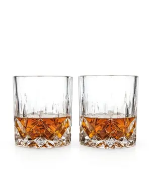 VISKI Admiral Crystal Rocks Glasses, Set Of 2