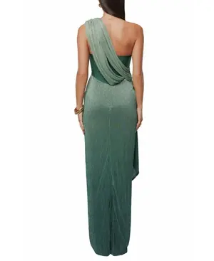 JLUXLABEL Celestina Draped Maxi Dress - Green