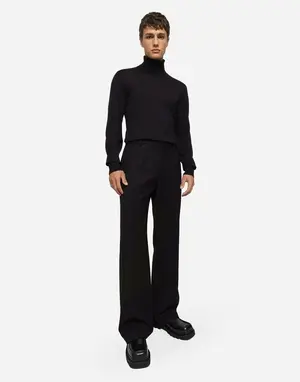 Dolce & Gabbana Extra-fine Cashmere Turtleneck Sweater - Blue