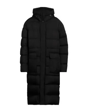 Peuterey Quilted Long Sleeve Down Coat - Black