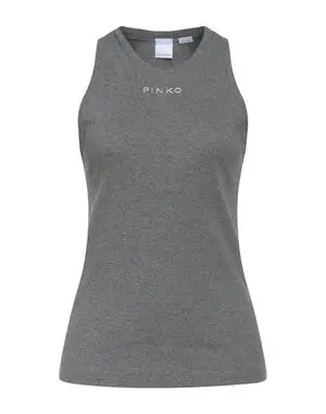 Pinko Ribbed Cotton-elastane Tank Top
