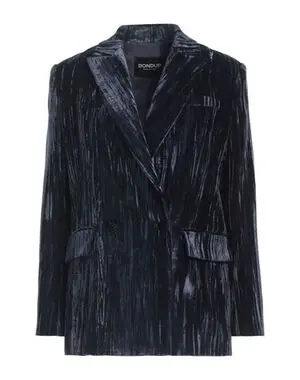 DONDUP Velvet Double-breasted Blazer
