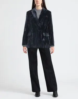 DONDUP Velvet Double-breasted Blazer