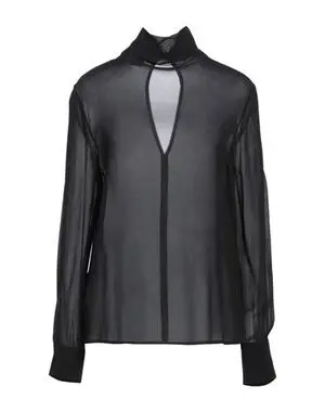 Pinko Viscose Chiffon Top - Black