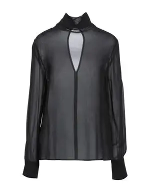 Pinko Viscose Chiffon Top - Black