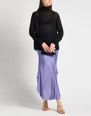 Pinko Viscose Chiffon Top - Black