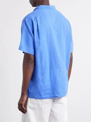Polo Ralph Lauren Logo-embroidered Checked Linen And Cotton-blend Shirt