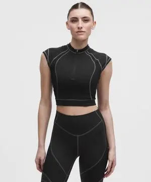 Lululemon Everlux Panelled Short-sleeve Shirt - Black