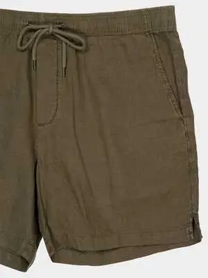 JAMES PERSE Linen Drawstring Shorts - Green