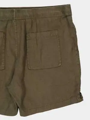JAMES PERSE Linen Drawstring Shorts - Green