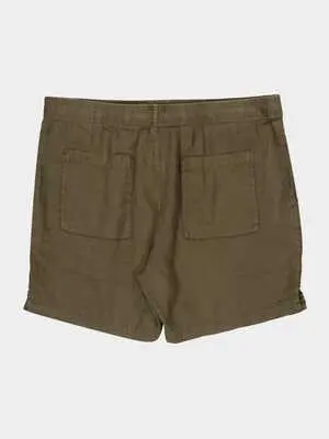 JAMES PERSE Linen Drawstring Shorts - Green