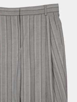 Stella McCartney Melange Striped Trousers - Grey