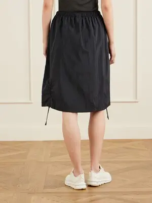 On Recycled Shell Midi Skirt - Black