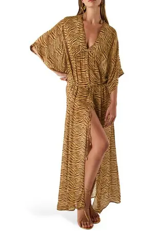 VIX PAULA HERMANNY Megan Dolman Sleeve Maxi Cover-up Dress - Multi