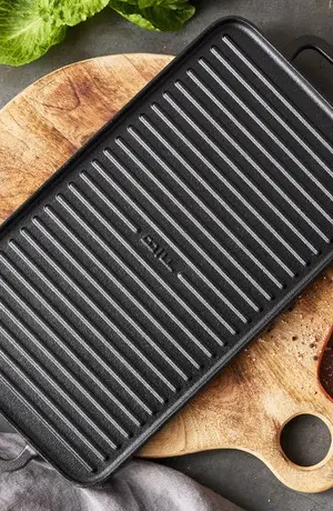 GREENPAN X Bobby Flay Reversible Cast Iron Grill & Griddle