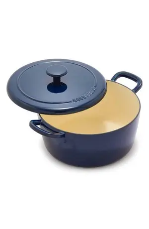 GREENPAN X Bobby Flay 5.5-quart Enameled Cast Iron Dutch Oven - Blue