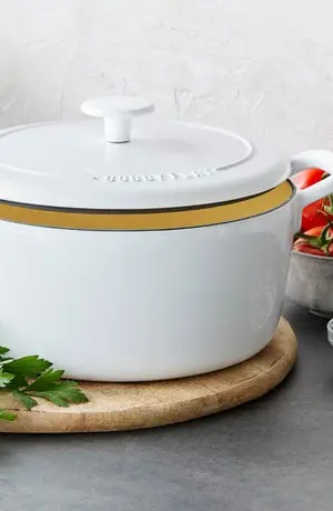 GREENPAN X Bobby Flay 5.5-quart Enameled Cast Iron Dutch Oven - Cream