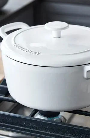 GREENPAN X Bobby Flay 5.5-quart Enameled Cast Iron Dutch Oven - Cream