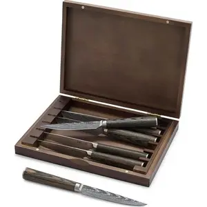 GREENPAN X Bobby Flay Stainless Steel 6-piece Steak Knife Set - Brown