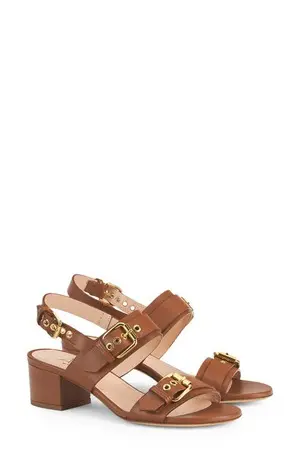 Agl Lala Straps Buckled Sandals - Brandy