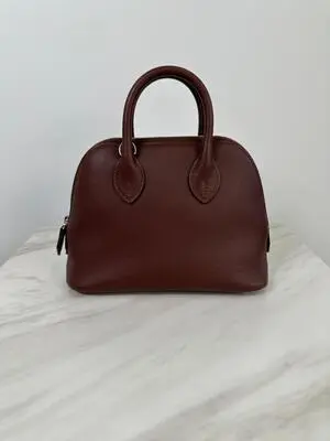 HERMÈS Mini Bolide Chamkila Goatskin With Palladium Hardware