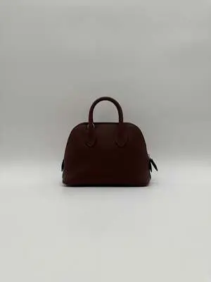 Hermès Bolide Chamkila Goatskin With Palladium Hardware - Red