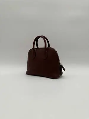Hermès Bolide Chamkila Goatskin With Palladium Hardware - Red