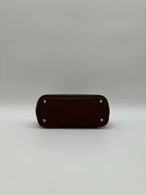 Hermès Bolide Chamkila Goatskin With Palladium Hardware - Red