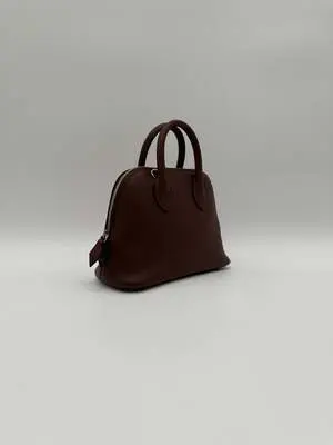 Hermès Bolide Chamkila Goatskin With Palladium Hardware - Red