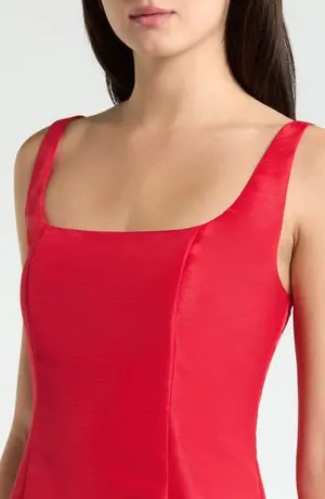 SUGARLIPS Noretta Bow Satin Mini Dress