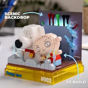 BRICKCRAFT Family Guy Stewie And Brian Box! #002 Building Set