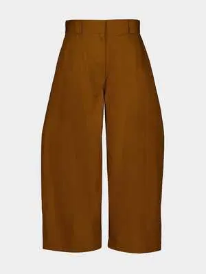 Balenciaga Cotton Bermuda Wide-leg Pants