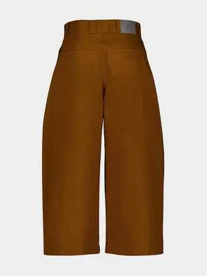 Balenciaga Cotton Bermuda Wide-leg Pants