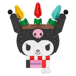 BRICKCRAFT Hello Kitty Kuromi Decoration Building Set