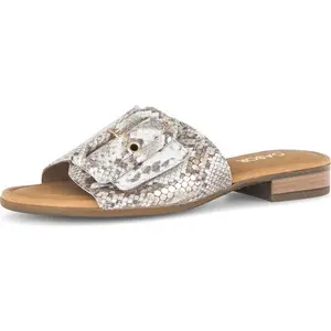 Gabor Buckle Slide Sandal - Sage